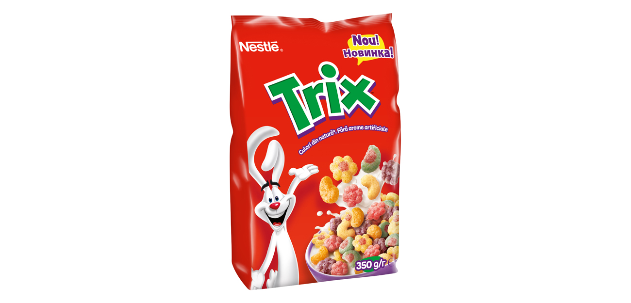 Trix, primele cereale cu forme și gust de fructe din România | Nestle