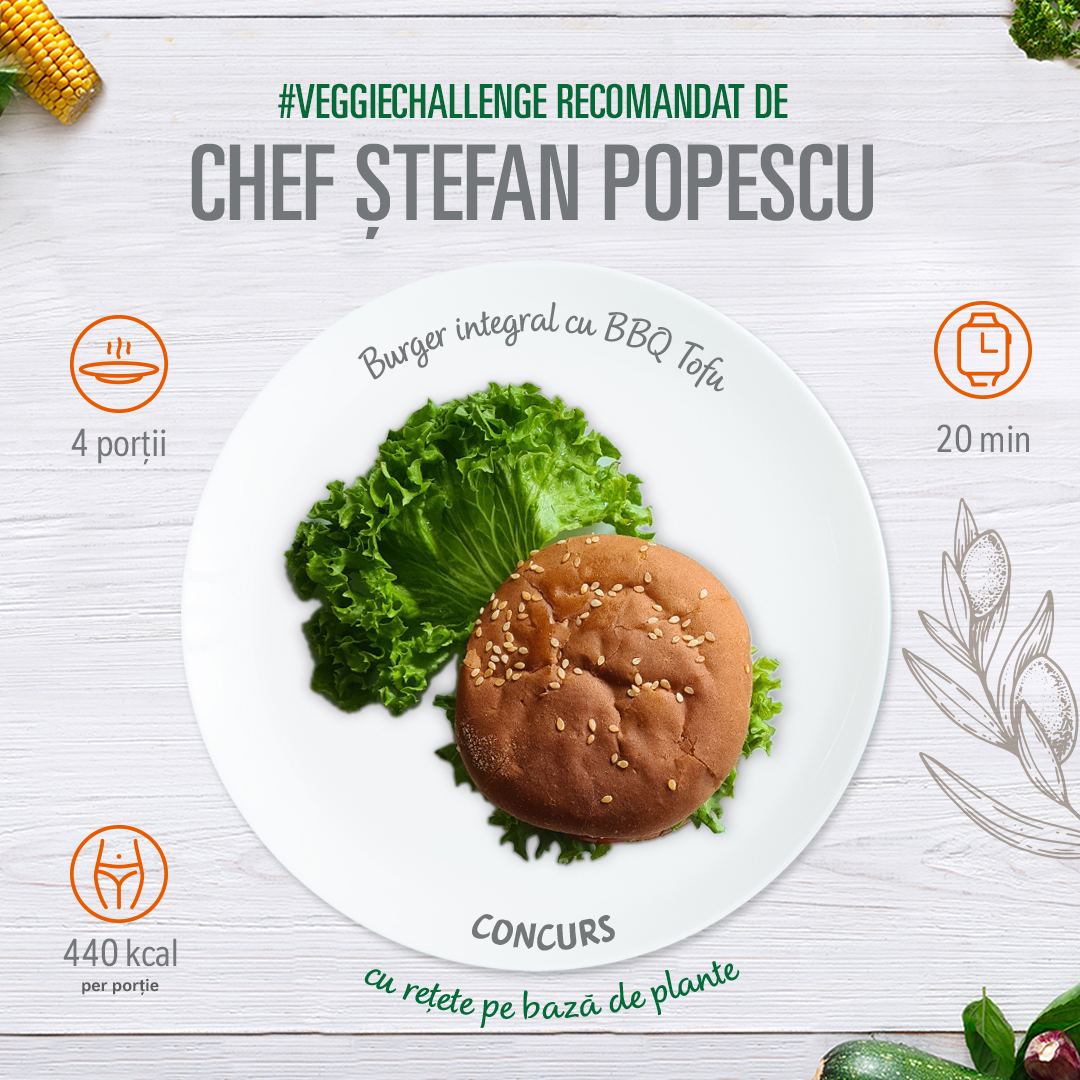 Burger integral cu BBQ Tofu | Nestlé România